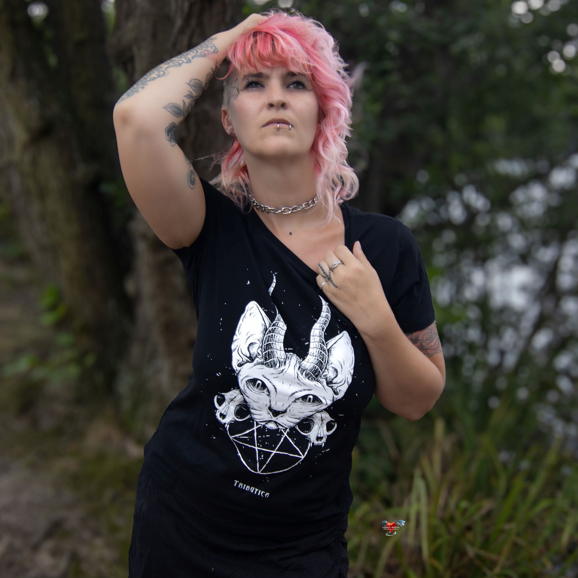 Evil Cat Shirt Tributica - Colours Shop